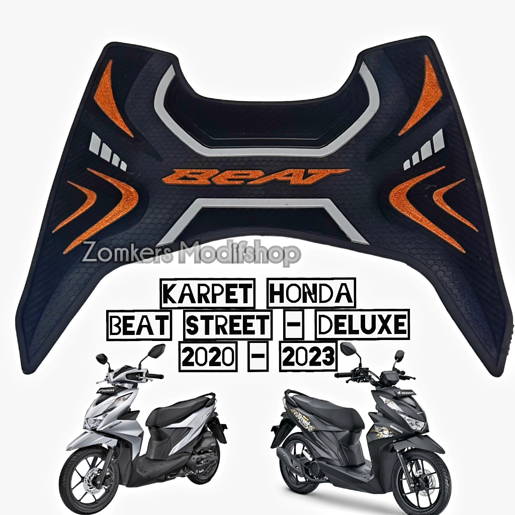 Jual New Karpet Motif Carbon Honda Beat Street- Deluxe 2020 2021 2022 2023 New Street Alas ...