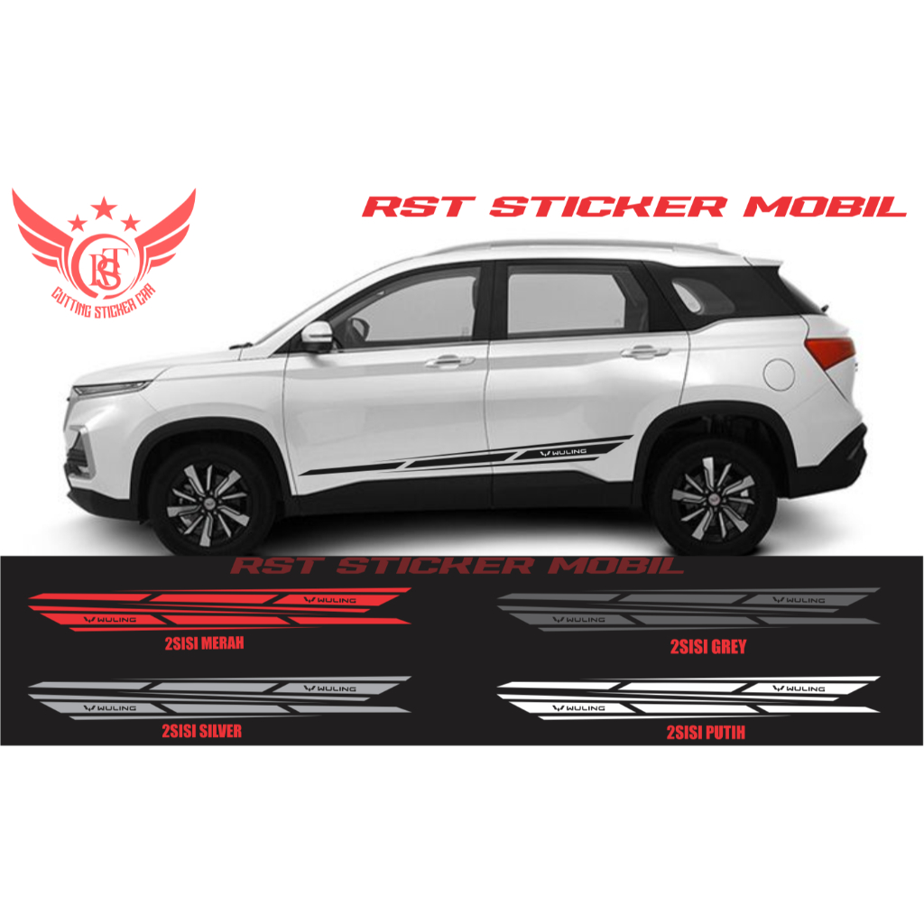 Jual sticker mobil wuling cutting sticker list bodi samping mobil ...