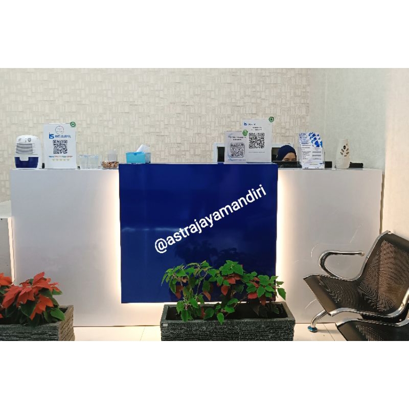 Jual Meja Resepsionis Lapisan HPL Meja Counter Meja Front Office ...