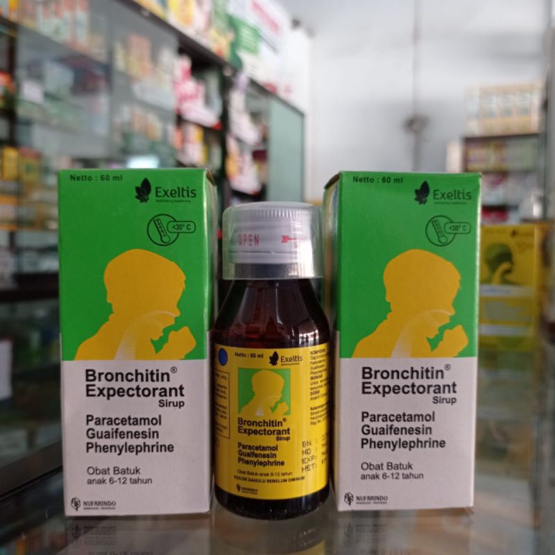 Jual BRONCHITIN EXPECTORANT SIRUP OBAT BATUK 60 ML | Shopee Indonesia