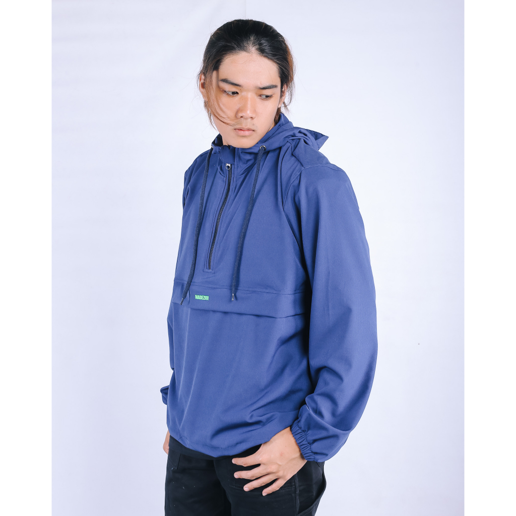 Jual WADEZIG! JACKET - BUZZ CAGOULE NAVY | Shopee Indonesia