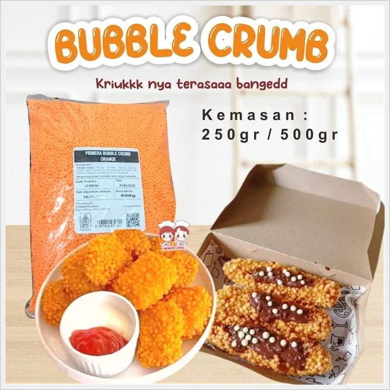 Jual Bubble Crumb Crispy Nugget Naget Tepung Roti Bulat 250 gram HALAL ...