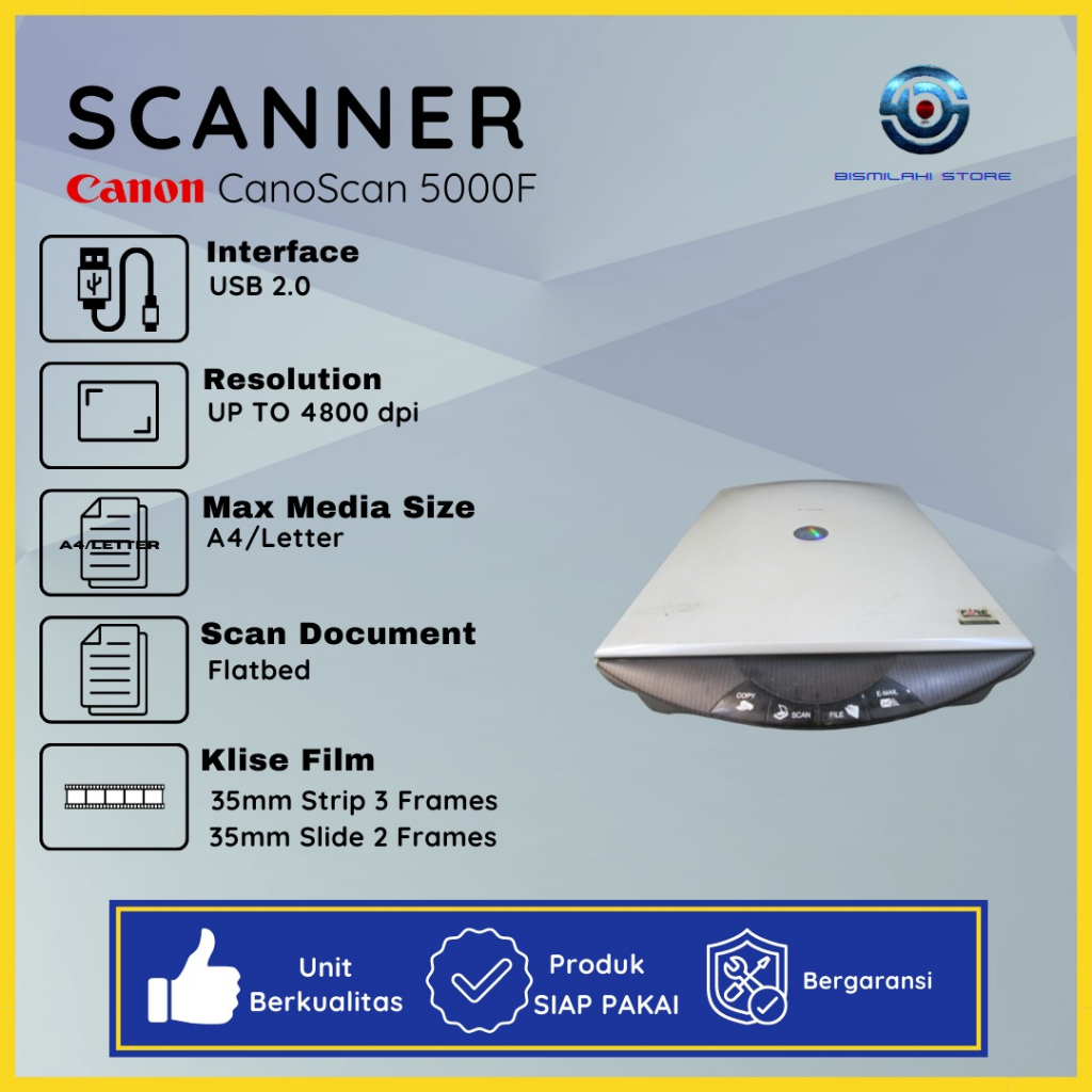 Jual Scanner Canon Canoscan 5000F Fungsi Scan Normal | Shopee Indonesia