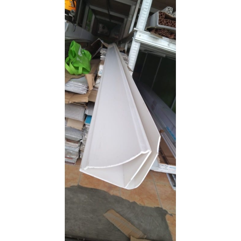 Jual List Tembok PVC Murah dan Berkualitas - Putih Polos 6cm | Shopee ...