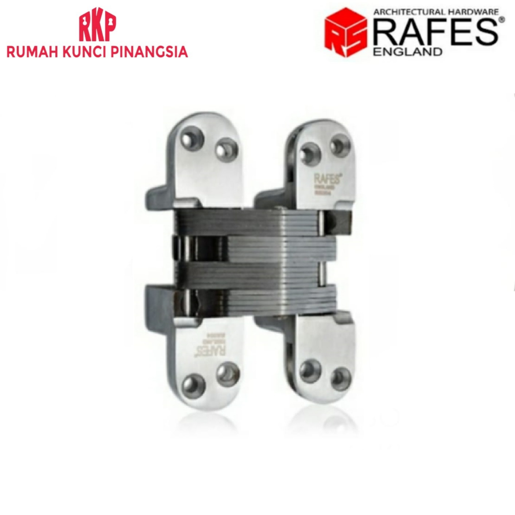 Jual Concealed Invisible Hinge Engsel Pintu Tanam Silver Stainless ...
