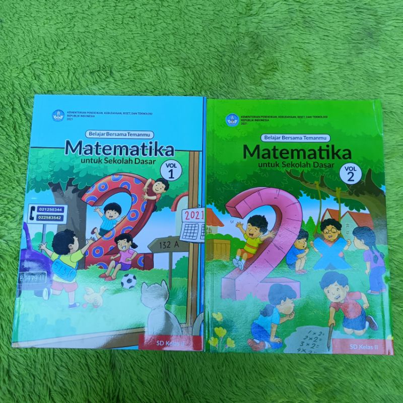 Jual ORIGINAL BUKU MATEMATIKA KELAS 2 SD VOL 1 2 KURIKULUM MERDEKA | Shopee Indonesia