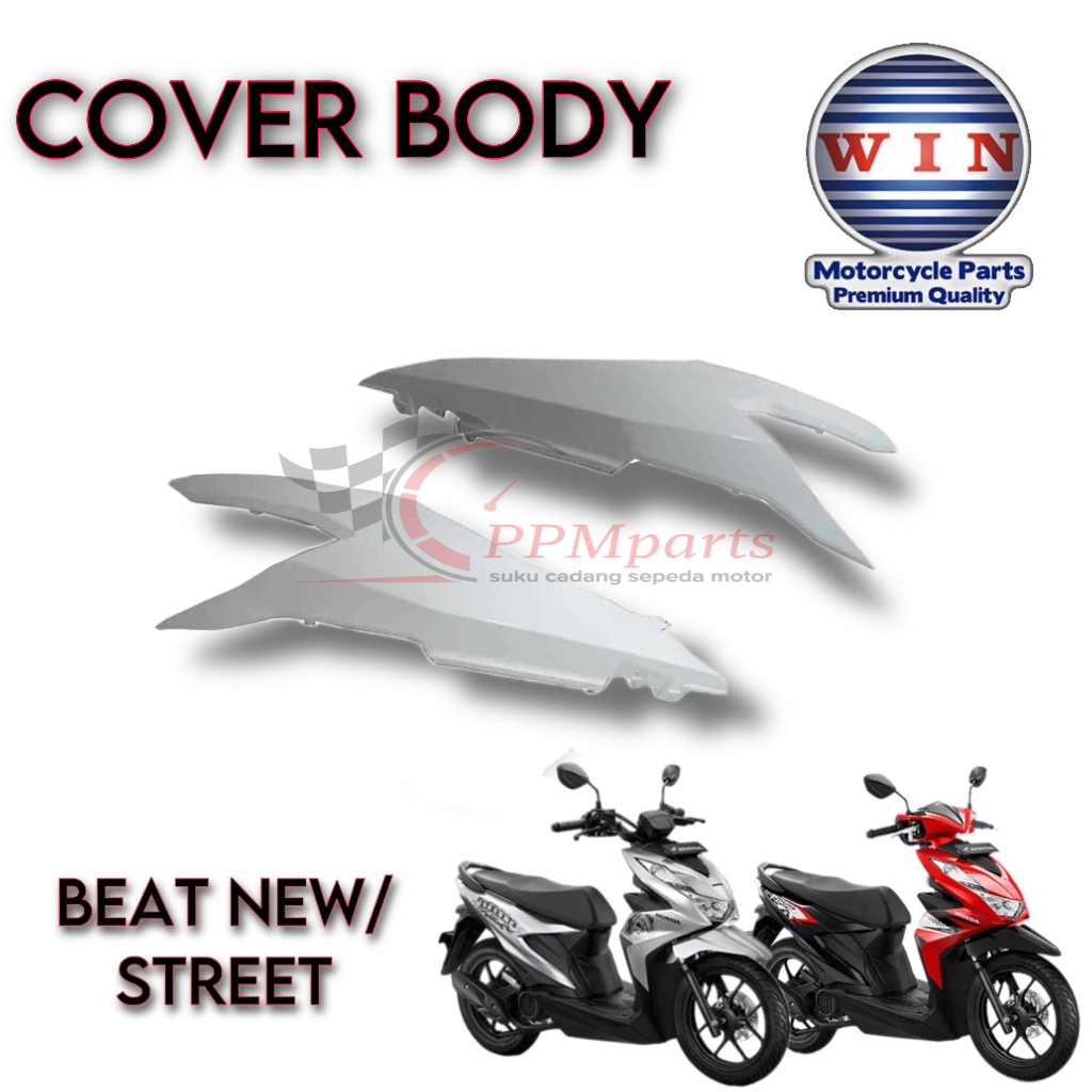 Jual Cover Side/ Cover Body Beat Deluxe/ Street Putih K1A WIN | Shopee ...