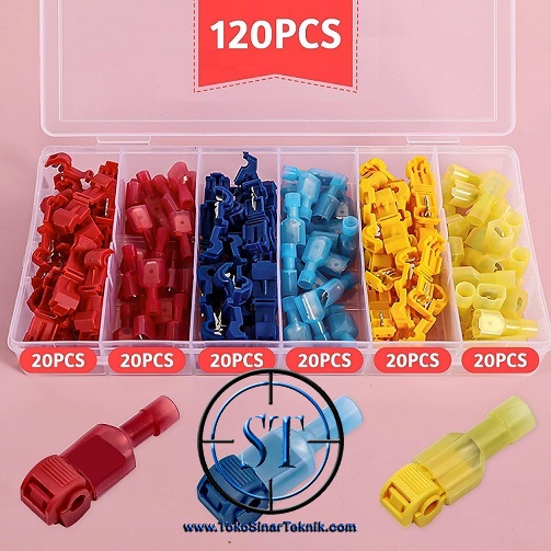 Jual 120 PCS CLIPPER CABLE Kabel Jumper T T-Tap Wire Connector Cabang 3 ...