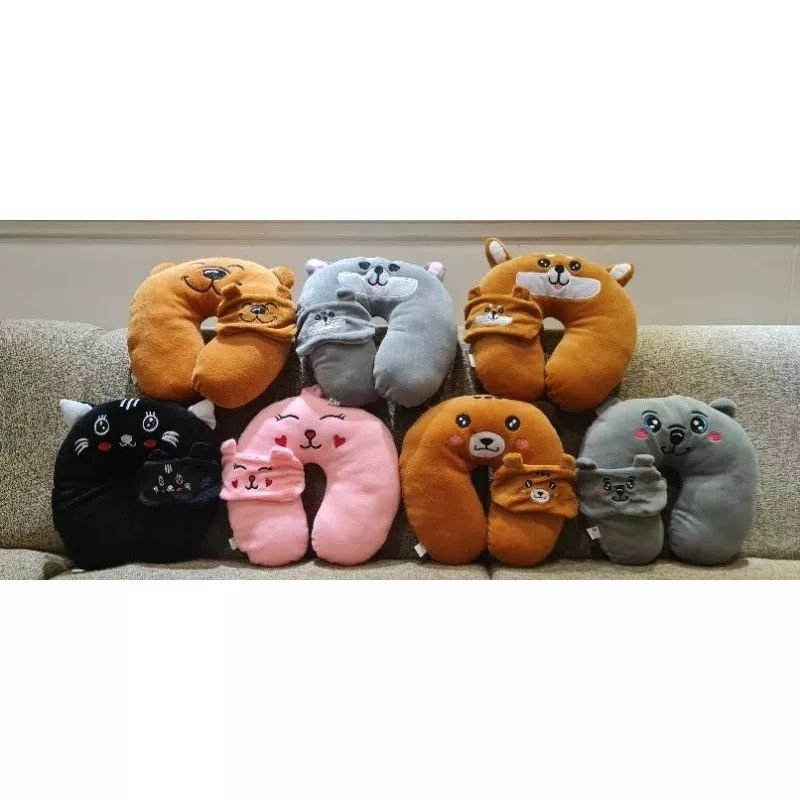Jual Bantal Leher Penutup Mata We Bare Bears/ Bantal Leher Penutup Mata ...