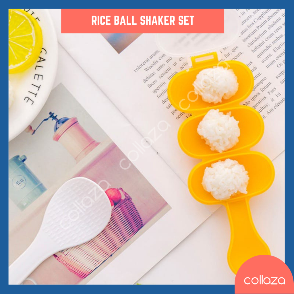 Jual Cetakan Nasi Bento / Set centong dan cetakan onigiri / shake rice ...