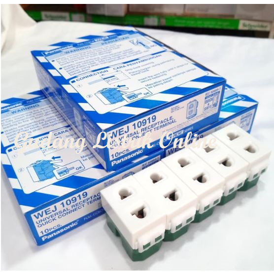 Jual STOP KONTAK PANASONIC WEJ 10919 WEJ10919 WIDE SERIES MODEL BARU ...