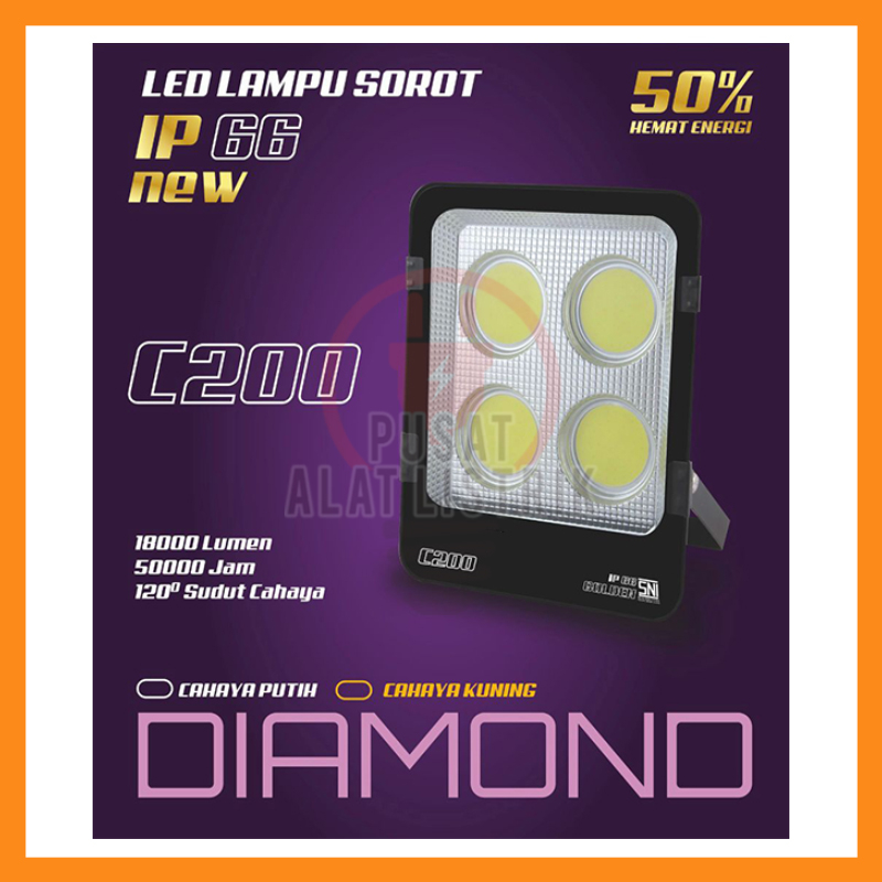Jual LAMPU SOROT LAMPU TEMBAK 200W 200WATT 200 WATT 200 W CAHAYA PUTIH / KUNING WARM WHITE KAP ...