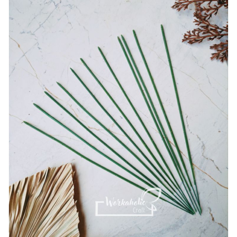 Jual Tangkai Bunga Satuan Kawat Bahan Dekorasi Bunga Buket | Shopee ...