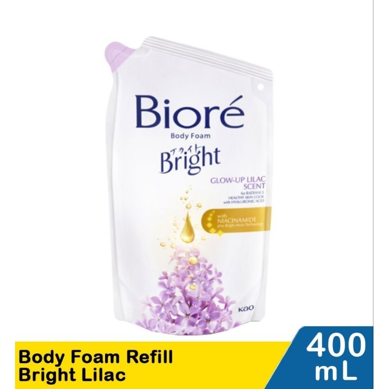 Jual BIORE Body Wash Bright Lilac Scent 400ml | Shopee Indonesia