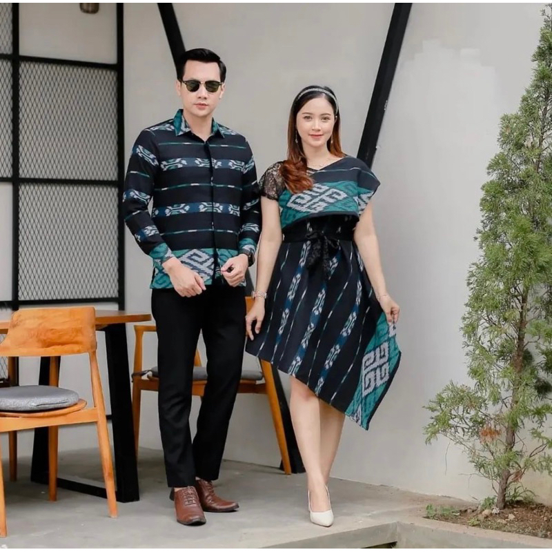Jual cople baju tenun motif Toraja S1 | Shopee Indonesia