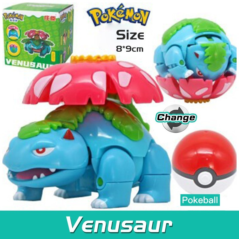 Jual Action Figure Pokeball Figure Pokemon Deformation Figure Pikachu Figure Lunala Figure