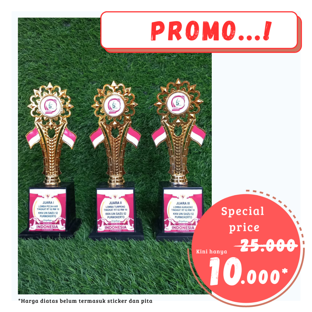 Jual Piala Trophy kejuaraan murah tropi lomba kemenangan Piala emas ...