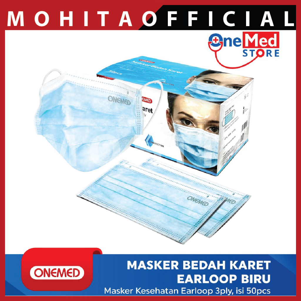 Jual masker isi 50/masker onemed/onemed masker/masker medis onemed ...