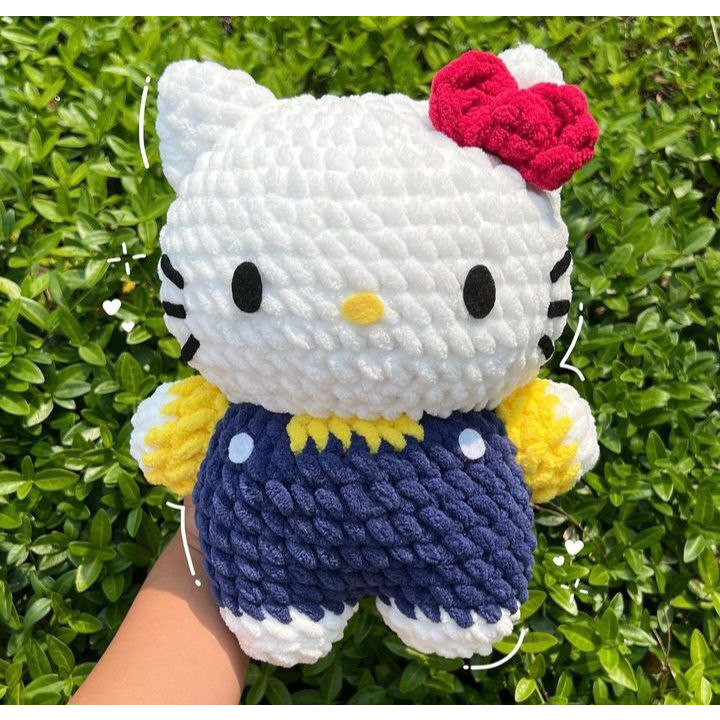 Jual PREORDER CROCHET DOLL HELLO KITTY PLUSHIE AMIGURUMI BONEKA RAJUT ...
