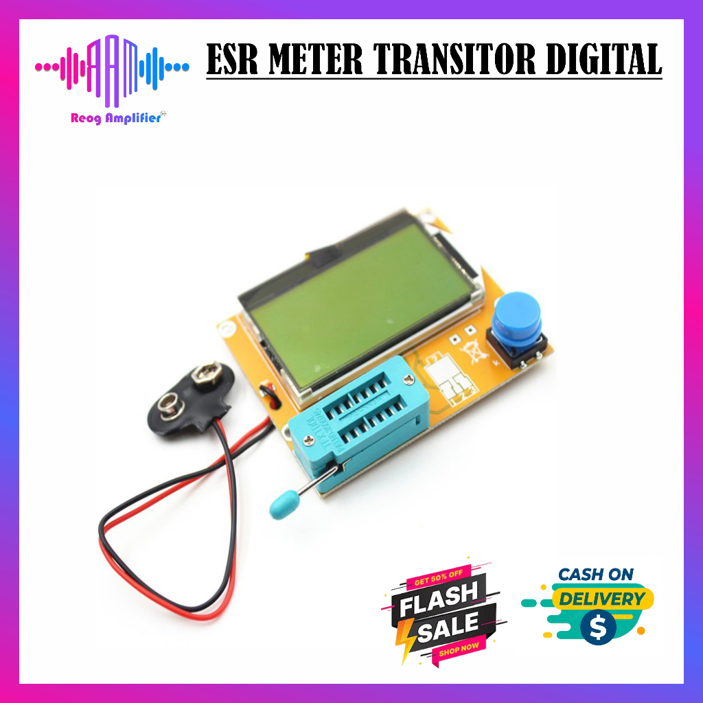 Jual ESR Meter Transistor Tester Digital RCD LCR T4 LED Mosfet Dioda ...