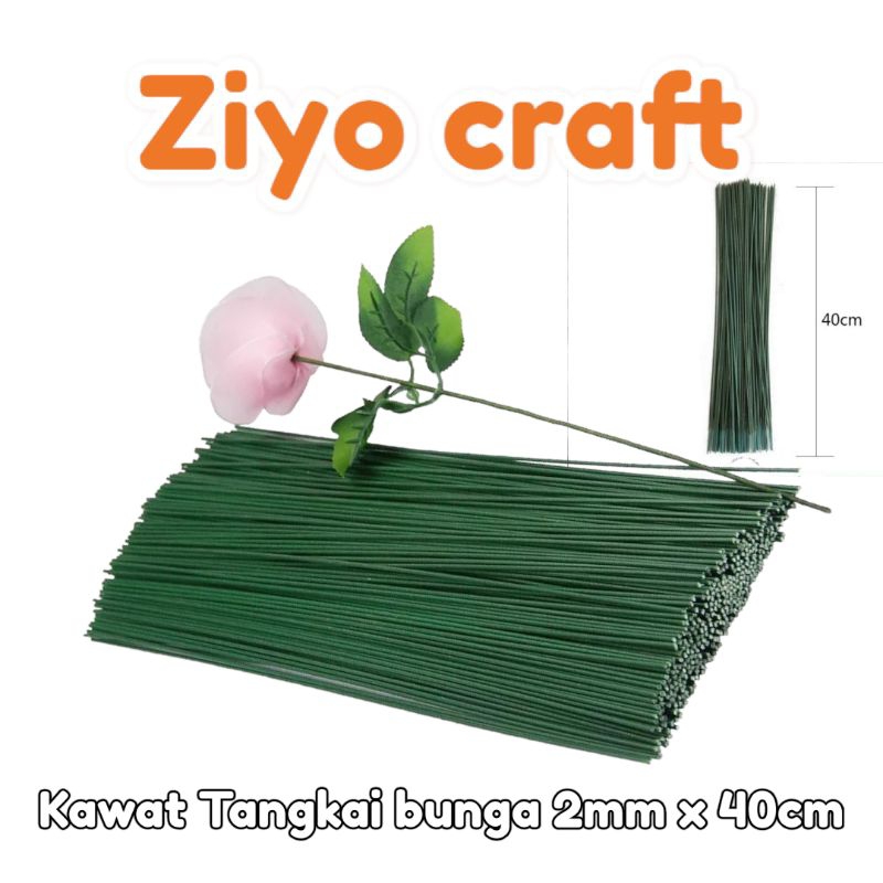 Jual Kawat Tangkai Bunga 2mm per Tangkai untuk Kerajinan DIY | Shopee ...