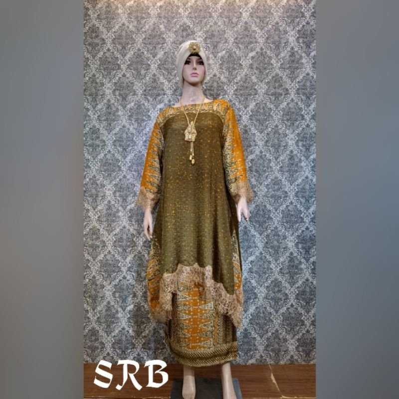 Jual Set Rok Lipat Tunik Malay Renda Lace Batik Viscose Silk | Shopee ...