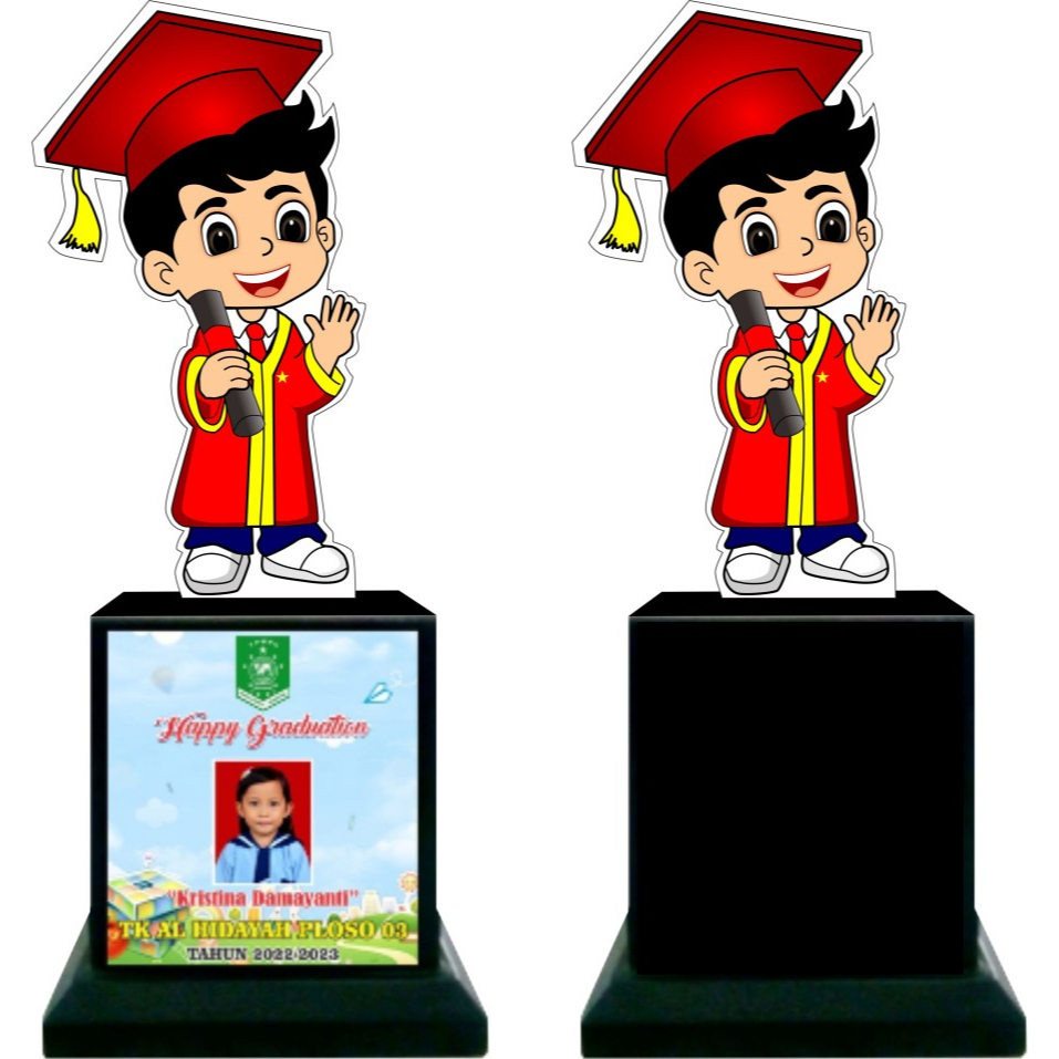 Jual piala kelulusan acrilyc TK,PAUD,MTQ | Shopee Indonesia