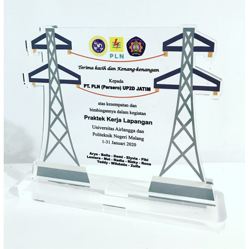 Jual Plakat Akrilik Magang PLN model Listrik | Shopee Indonesia