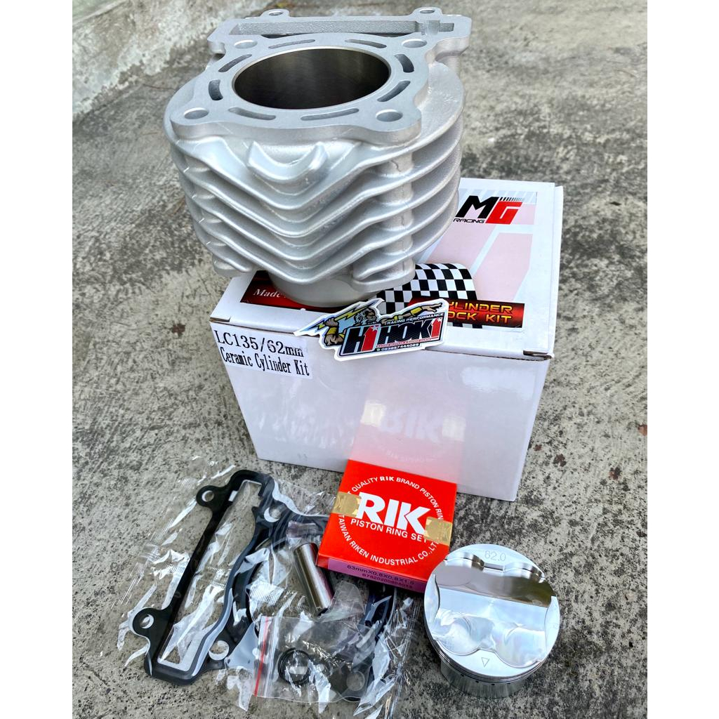 Jual Cylinder Blok Block Seher Ceramic Mx Old Mx New Mx King Vixion Boreup 62 63 65 68 Model ...