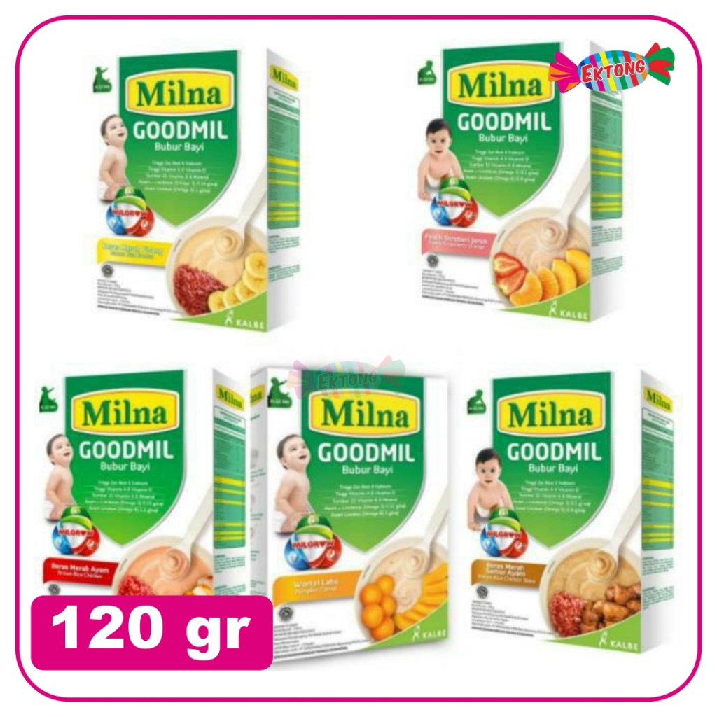 Jual MILNA GOODMIL 6+ 120GR Bubur Bayi 6-12 Bulan | Shopee Indonesia
