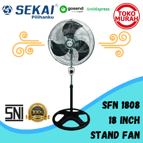 Jual Kipas Angin Berdiri Besi SEKAI SFN 1808 Stand Fan 18 Inch/45 CM | Shopee Indonesia
