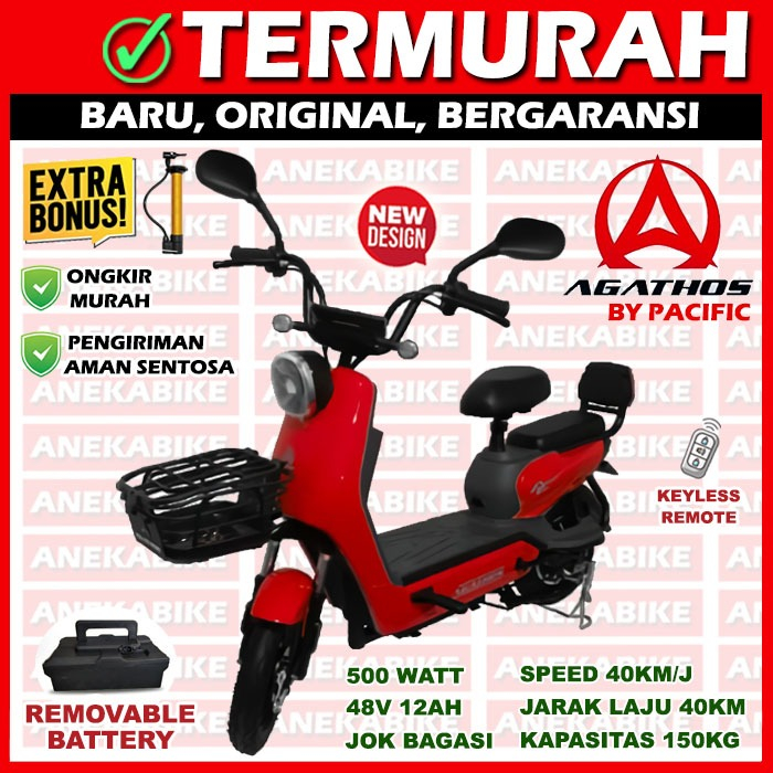 Jual New Sepeda Listrik Pacific Agathos AE-330 Garansi Resmi | Shopee Indonesia