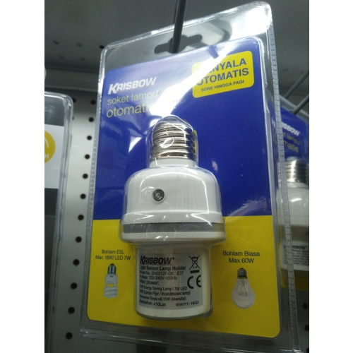 Jual Krisbow Automatic Lamp Fitting | Shopee Indonesia