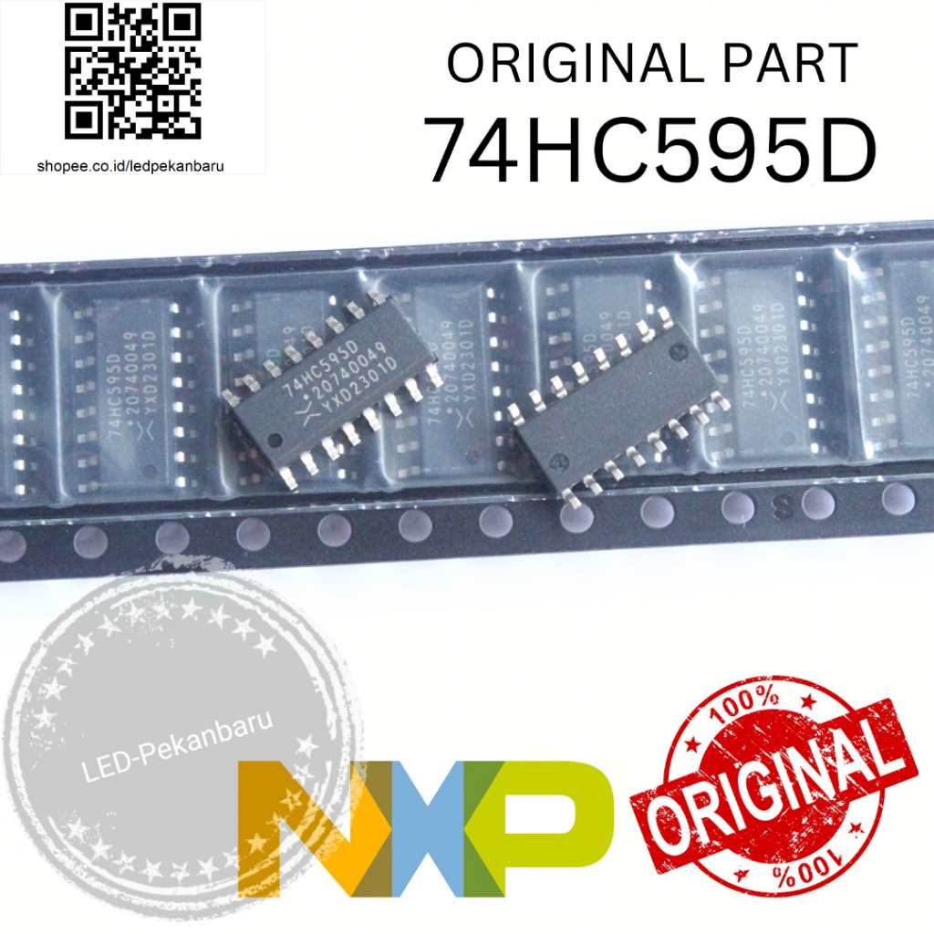Jual IC ORIGINAL 74HC595D 74HC595 SMD CHIP SOP-16 SIFT REGISTER ORI | Shopee Indonesia