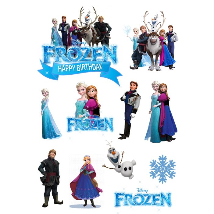 Jual Topper FROZEN Custom/Hiasan Kue ULTAH Tema Frozen | Shopee Indonesia