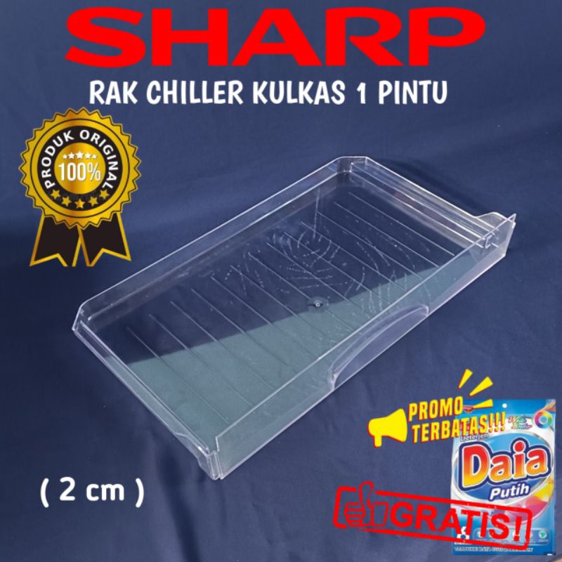 Jual RAK CHILLER KULKAS SHARP 1 PINTU ORIGINAL. | Shopee Indonesia