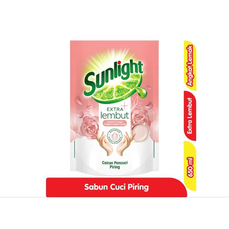 Jual SUNLIGHT sabun cuci piring Refill 650 ml all varian | Shopee Indonesia