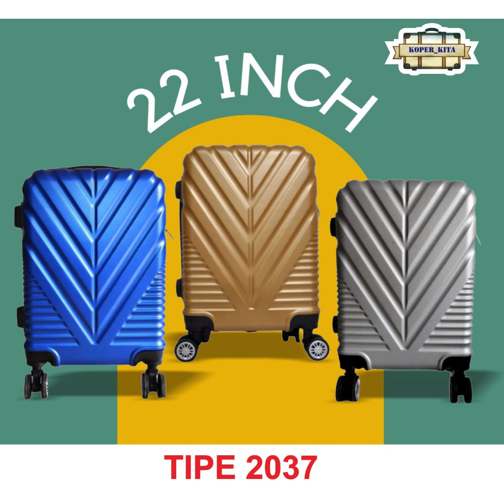 Jual KOPER 2037 22 INCH KOPER POLO FANS KOPER BAGASI KOPER TRAVELING ...