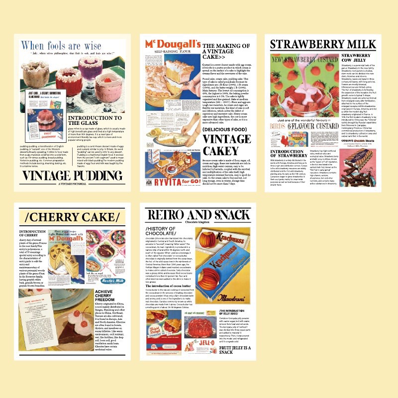 Jual 5 lembar kertas design koran newspaper wall deco bujo DIY ...