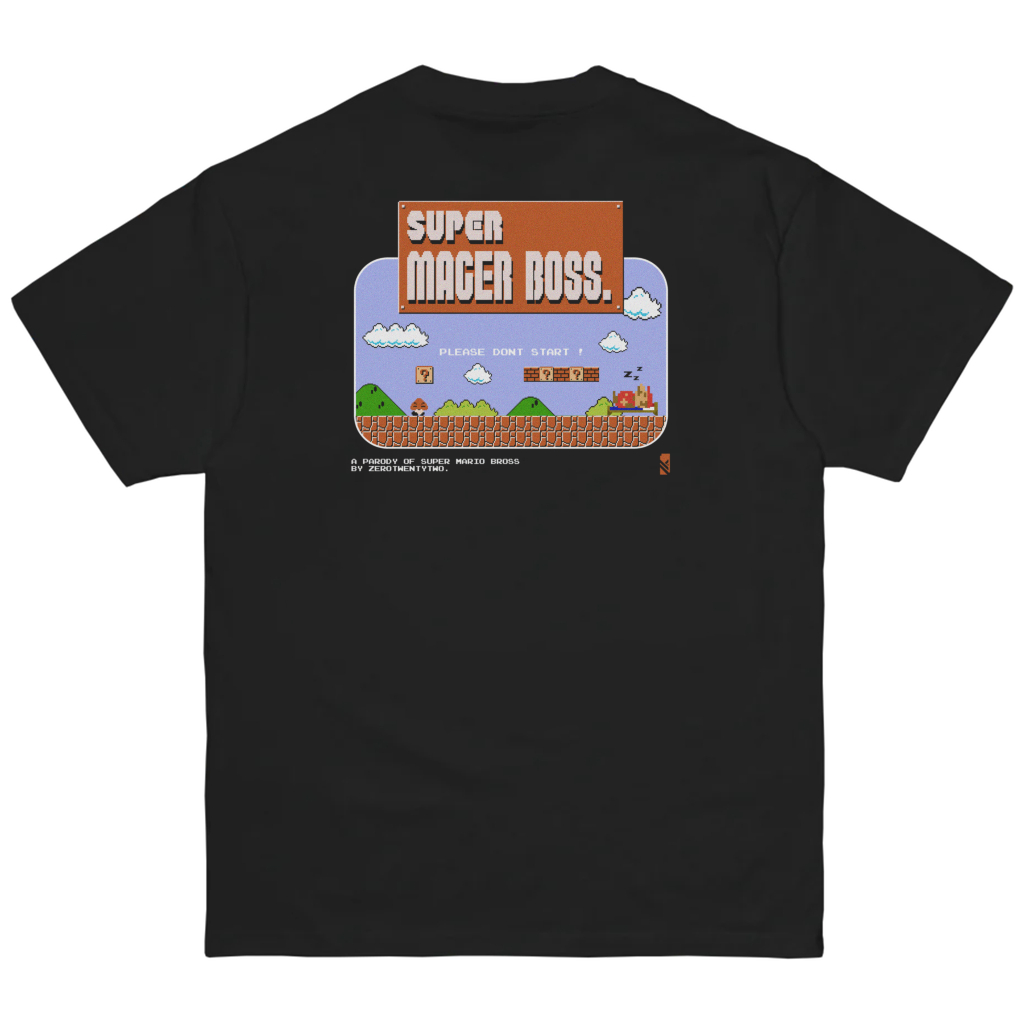 Jual ZeroTwentyTwo T-Shirt Nothing To Do Super Mager Bos Black | Kaos ...