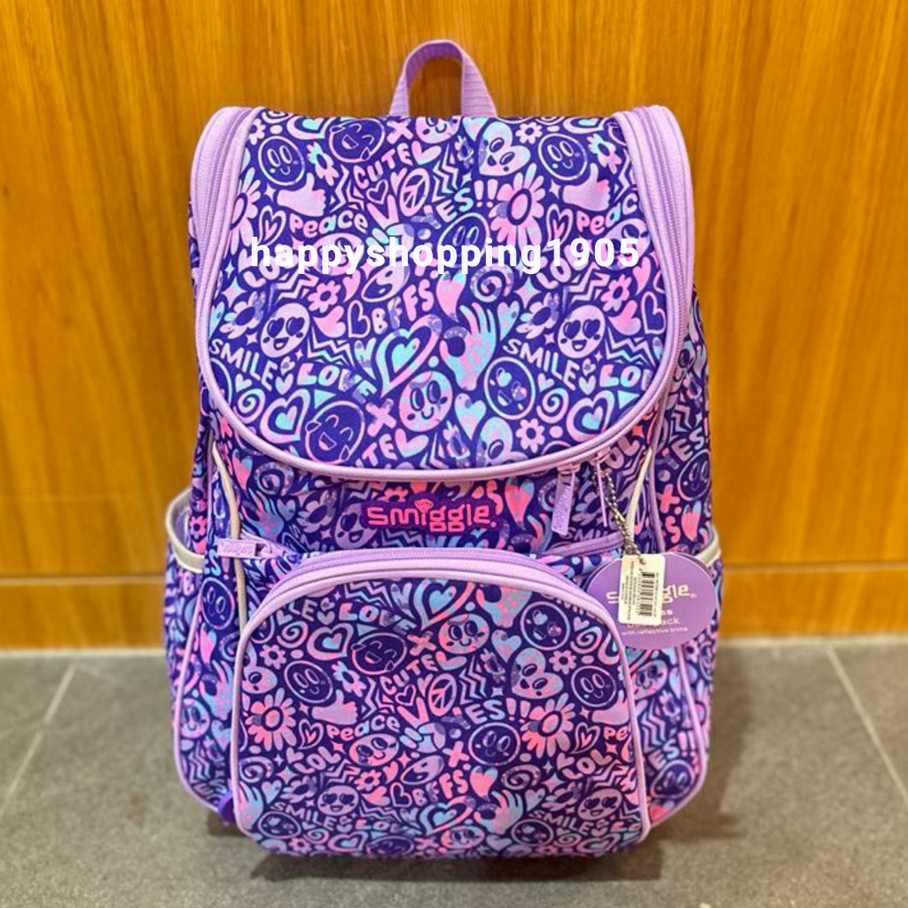Jual SMIGGLE VIVID BACKPACK ACCESS LILAC - TAS RANSEL SMIGGLE | Shopee Indonesia
