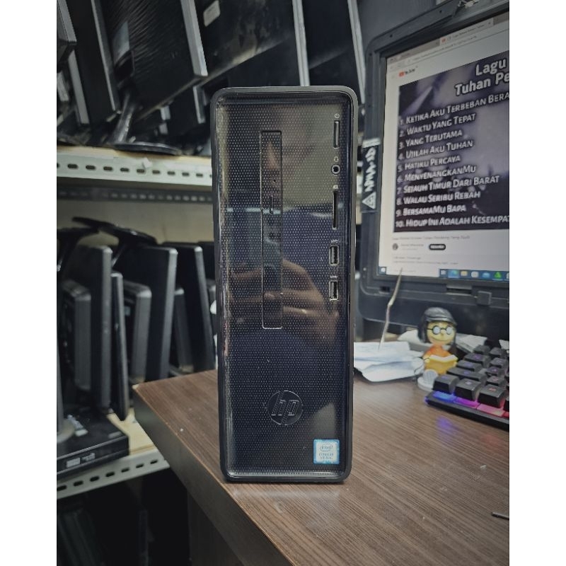 Jual PC HP SLIM DESKTOP CORE I3 8100 RAM 4GB HDD 1TB DVD WIFI | Shopee ...
