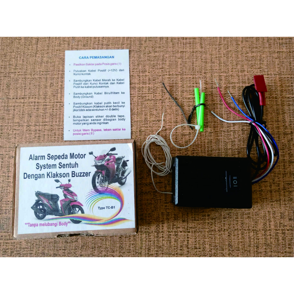 Jual ALARM MOTOR SENSOR SENTUH, KLAKSON BUZZER | Shopee Indonesia