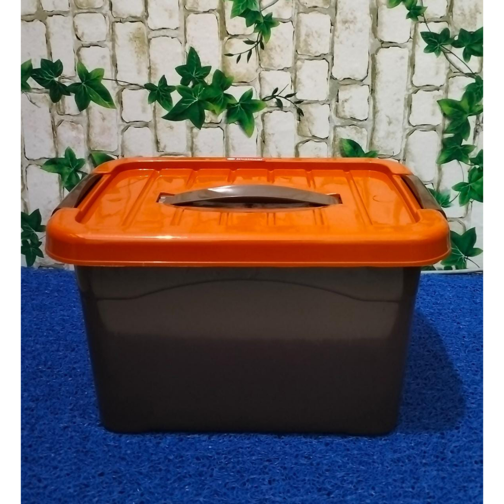 Jual CONTAINER BOX PLASTIK COKLAT S (5L) / BOX KOTAK SERBAGUNA / TEMPAT ...