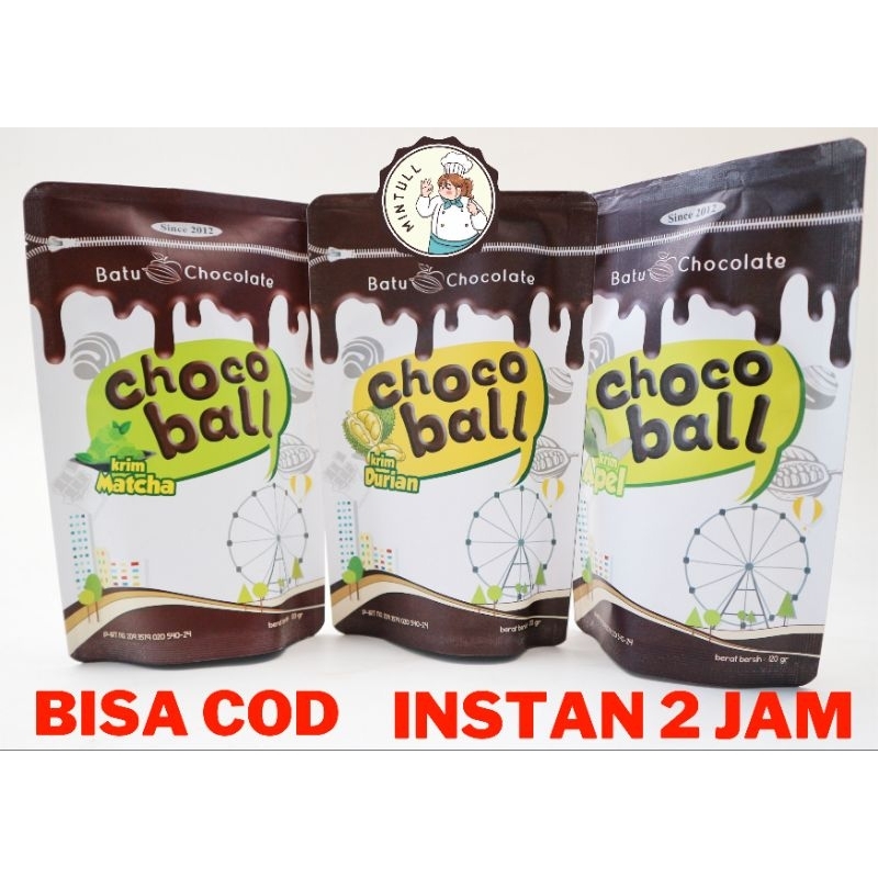 Jual CAMILAN COKELAT CHOCO BALL DURIAN APEL MATCHA SNACK KEKINIAN OLEH ...