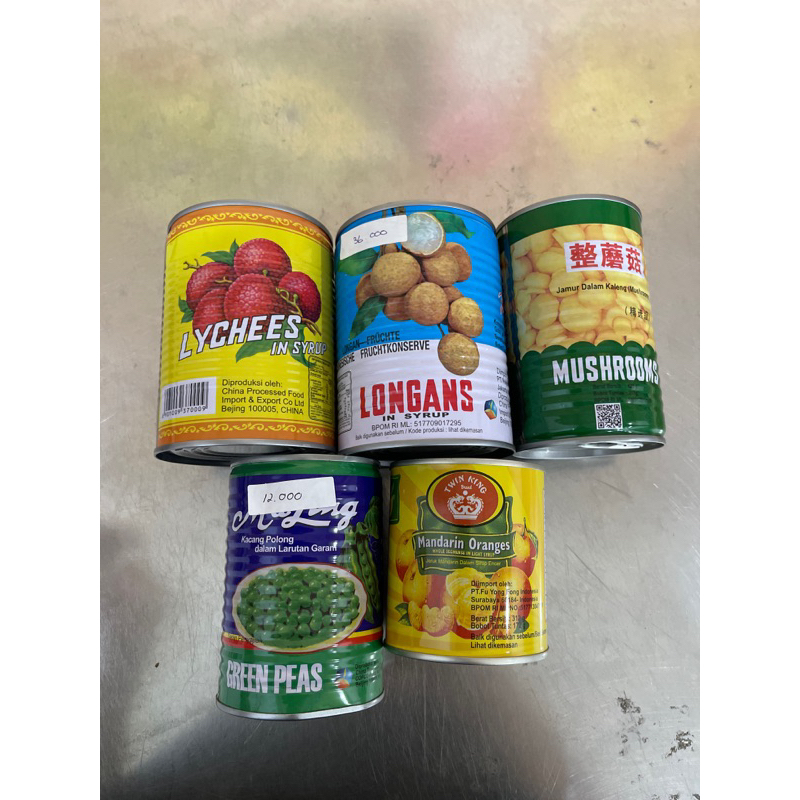 Jual buah kaleng jeruk kaleng leci kaleng kelengkeng kaleng jamur ...