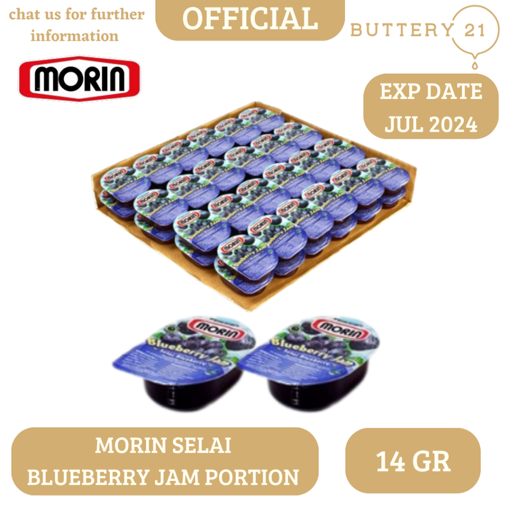 Jual MORIN BLUEBERRY JAM 14 GR / SELAI MORIN BLUEBERRY PORTION 14 GR ...