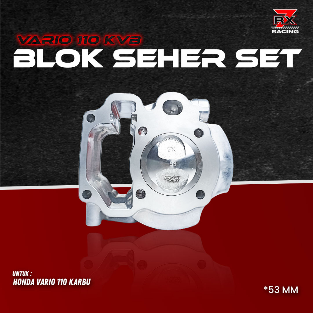 Jual Blok Seher Vario 110 Karbu Kvb Boreup Set Diameter 53mm 54mm Rx7 Racing | Shopee Indonesia