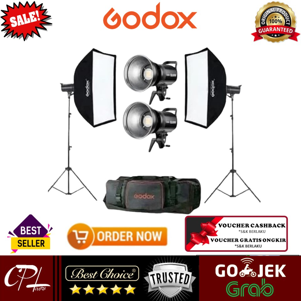 Jual Paket Lampu Studio Godox SL-60W LED Video Light | Shopee Indonesia