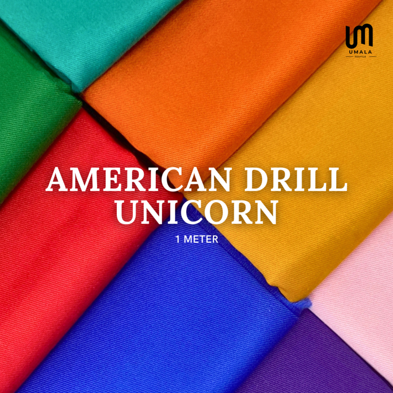 Jual Kain Twill Drill American Drill Unicorn Unione 1 Meter - TR Twill Polos Seragam Celana ...